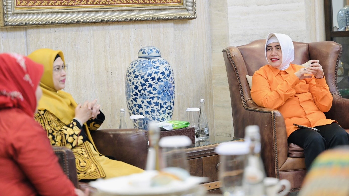Indira Yusuf Ismail Bersama Putri Wakil Presiden RI Siti Nur Azizah Bahas Pengendalian Stunting ...