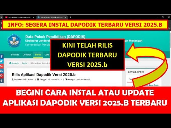 Panduan Lengkap Update Dapodik Versi 2025.b - InspirasiNusantara.id